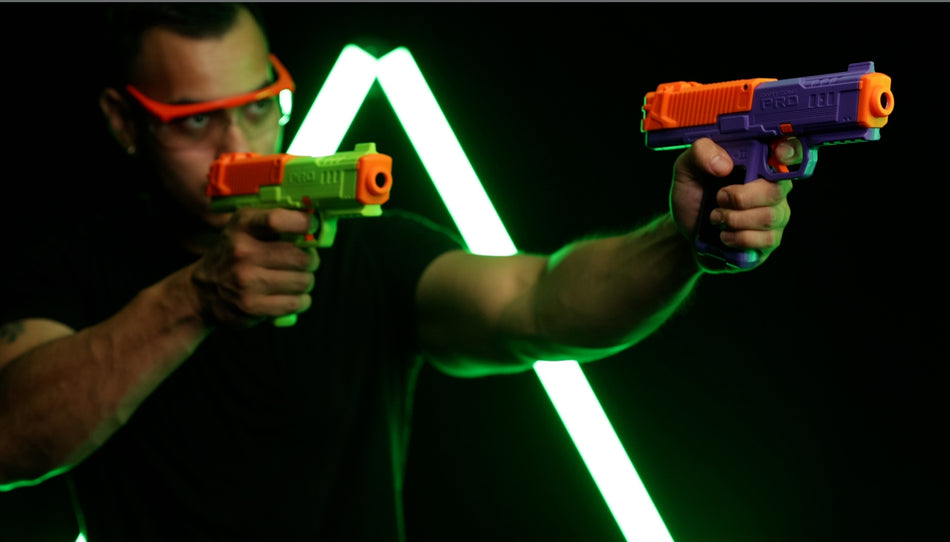 Dart Zone Nitroshot+ MK-2 Blasters: Available in Green and Purple ...
