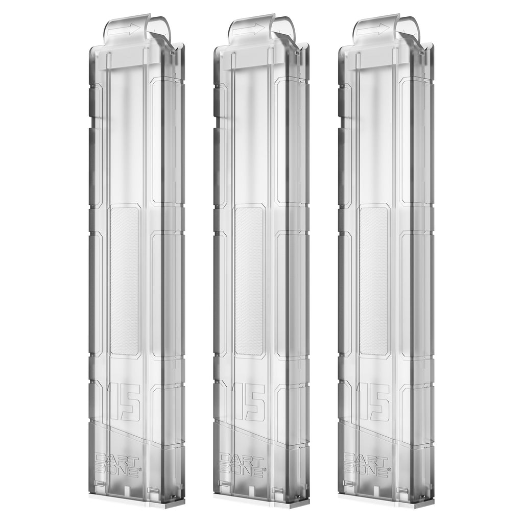 15-Round Half-Length Magazine 3-Pack – Dart Zone Blasters